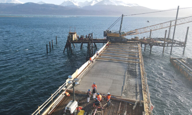 70% de avance lleva construcción del muelle multipropósito en Williams ...